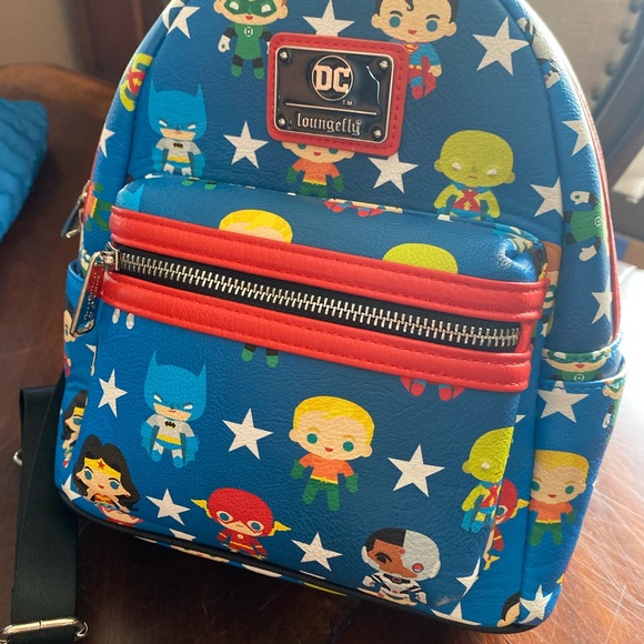 DC Comics | Accessories | Dc Comics Kids Backpack Blue And Red | Poshmark